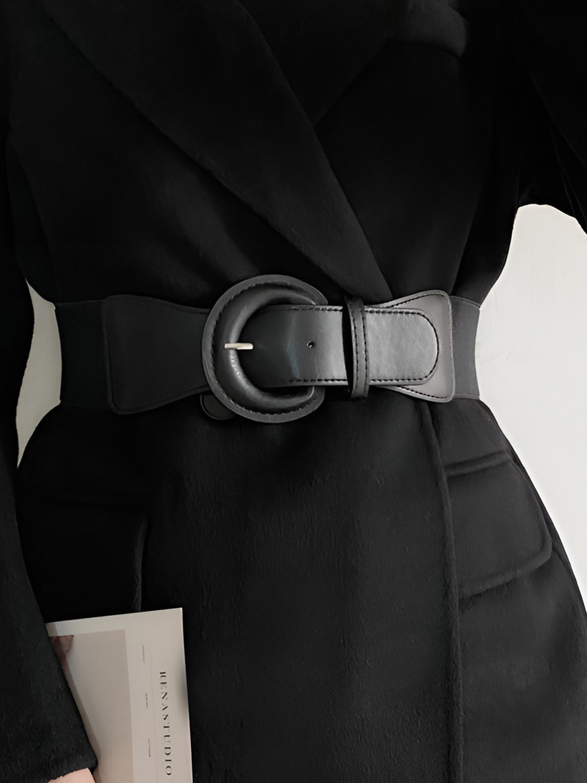 Buckle Elastic Wide Belt – COMMENSE